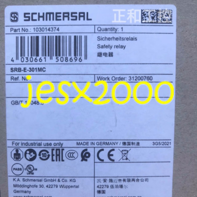 1PC NEW SCHMERSAL Safety Relay SRB-E-301MC IN BOX #CL | eBay