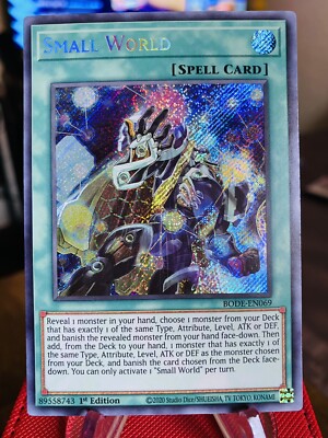 Yugioh Small World BODE-EN069 1st Edition Secret Rare NM | eBay