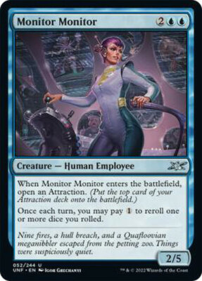 MTG-4x-Near Mint, English-Monitor Monitor - Foil-Unfinity | eBay