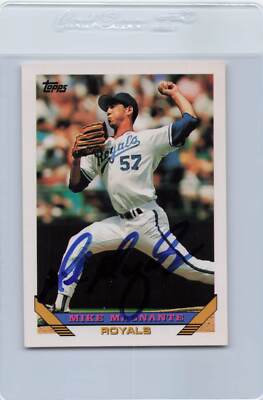1993 Topps #186 Mike Magnante Royals Signed Auto *G5666 | eBay
