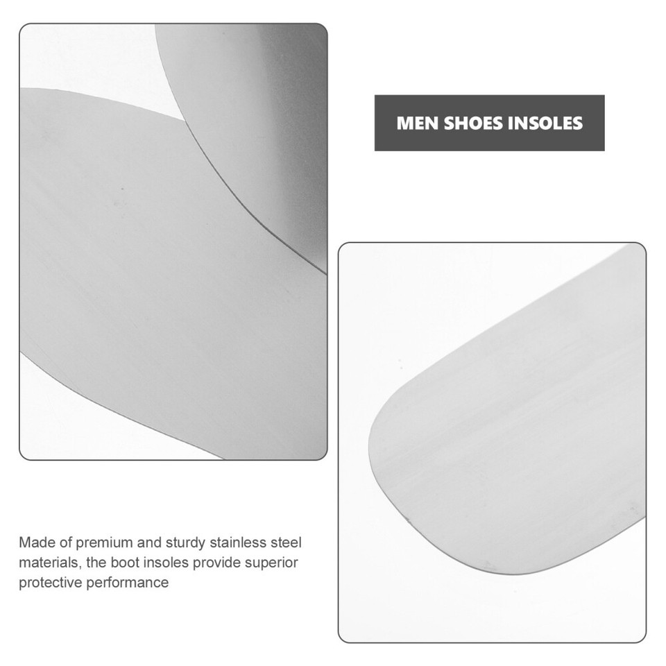 Stainless Steel Insole Flexible Work Shoes Inserts Insoles for Men | eBay