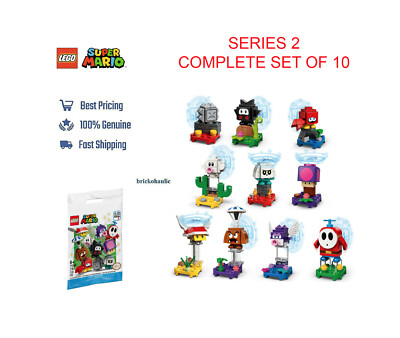 Lego Super Mario 71386 Character Packs Series 2 Complete Set of 10 ...