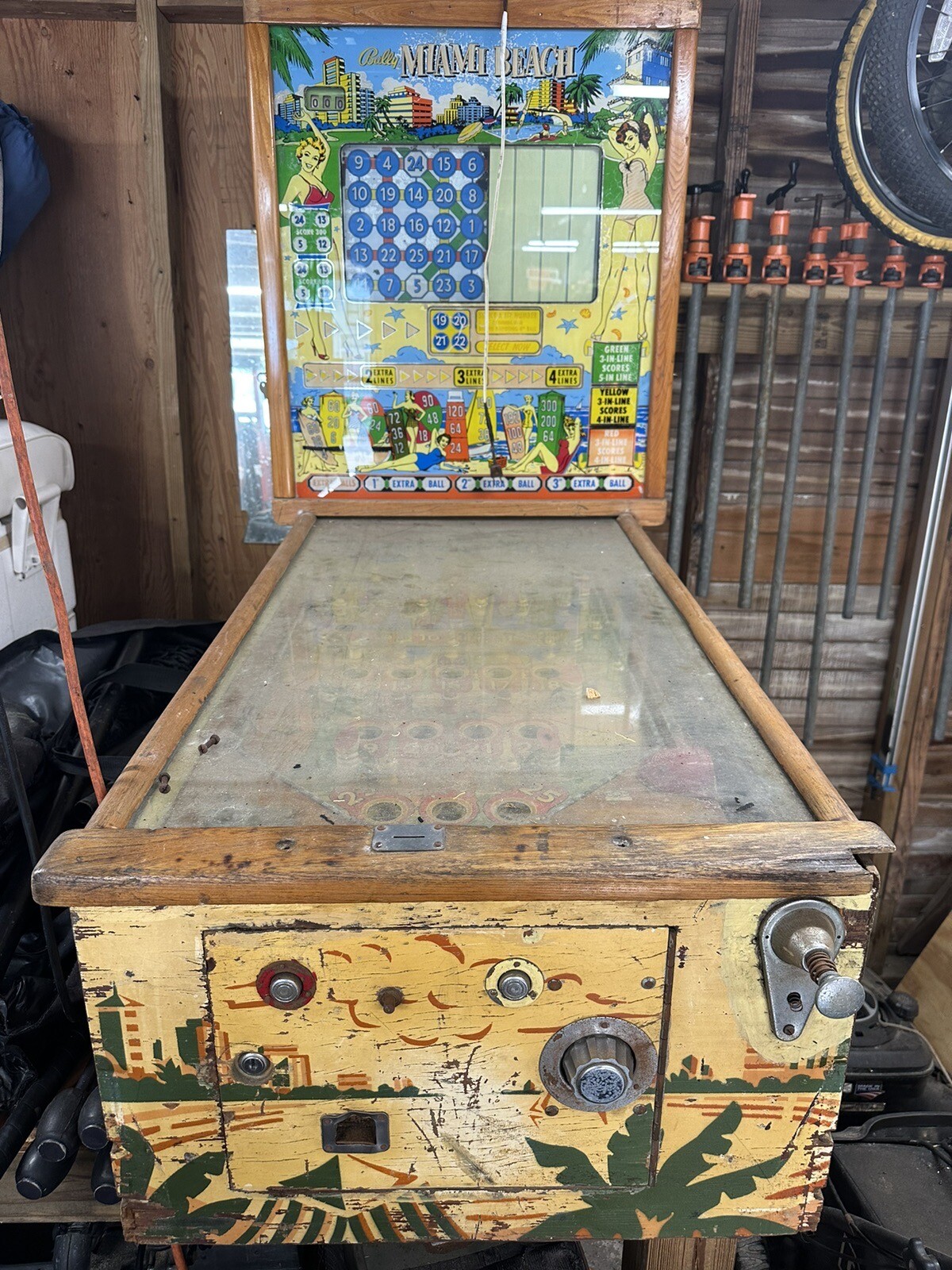 Vintage Bally's Miami Beach Pinball Machine as/is parts or repair | eBay