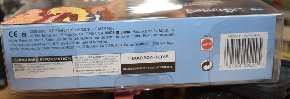 New in the Box 2003 Mattel Barbie Doll My Scene Hanging Out Delancey | eBay