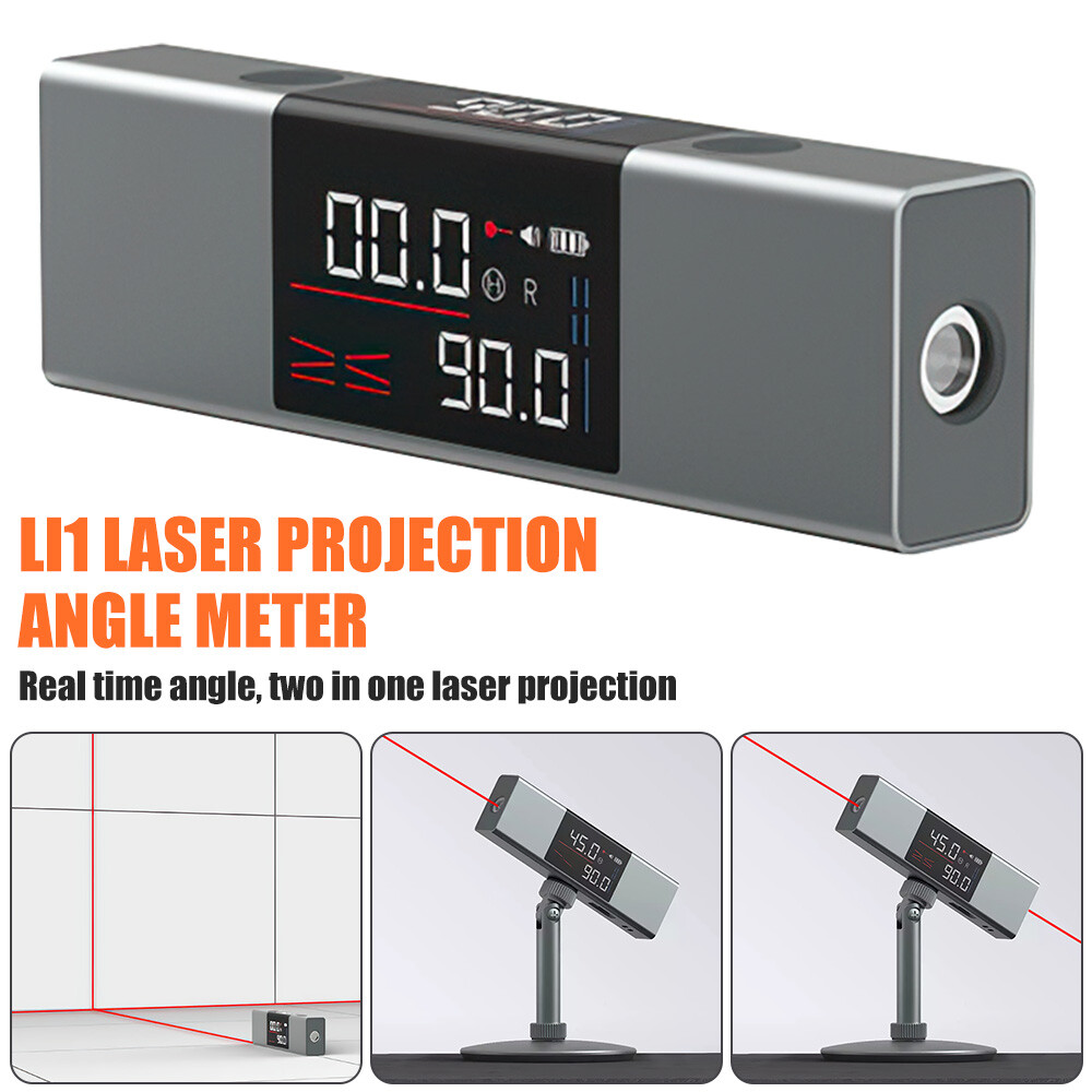 Digital Inclinometer Dual Laser Protractor Finder Gauge Precision ...