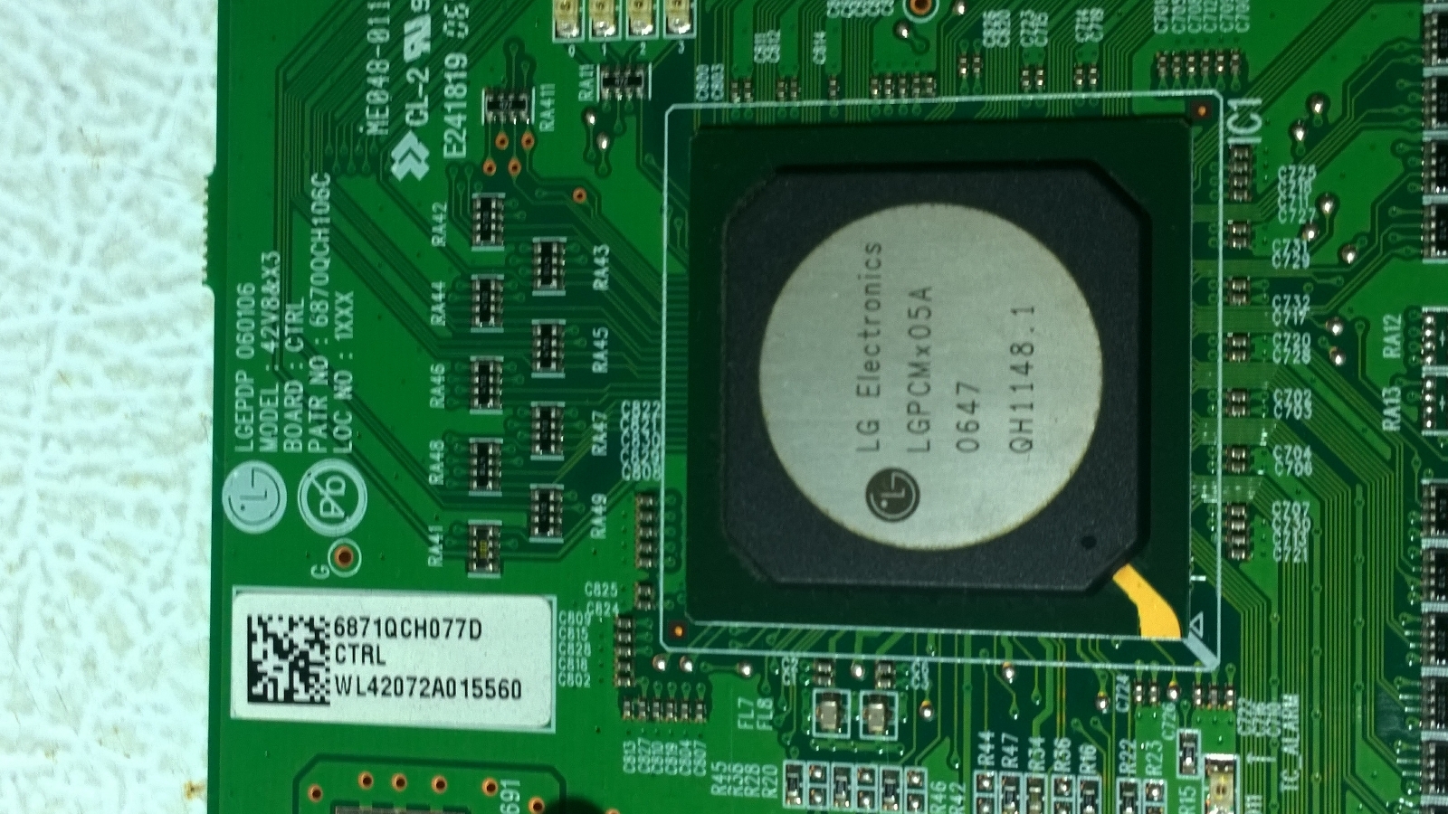 VIZIO VP42 CONTROL BOARD 6871QCH077D | eBay