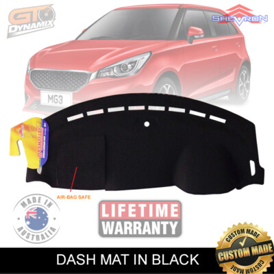 Dash Mat for MG MG3 Excite CORE Hatchback 5 Door 6/2018-03/2024 Black ...