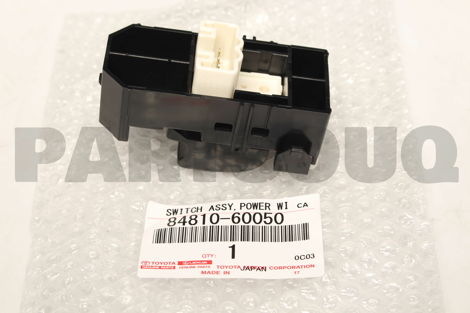8481060050 Genuine Toyota SWITCH ASSY, POWER WINDOW REGULATOR 84810 ...