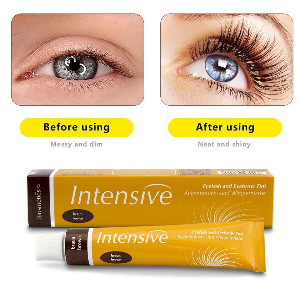 Biosmetics Intensive Eyelash&Eyebrow Tint Dye&Cream Developer2%3%6% ...