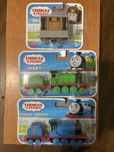 Thomas And Friends All Engines Go Push Along Henry, Edward And Toby Engines | eBay