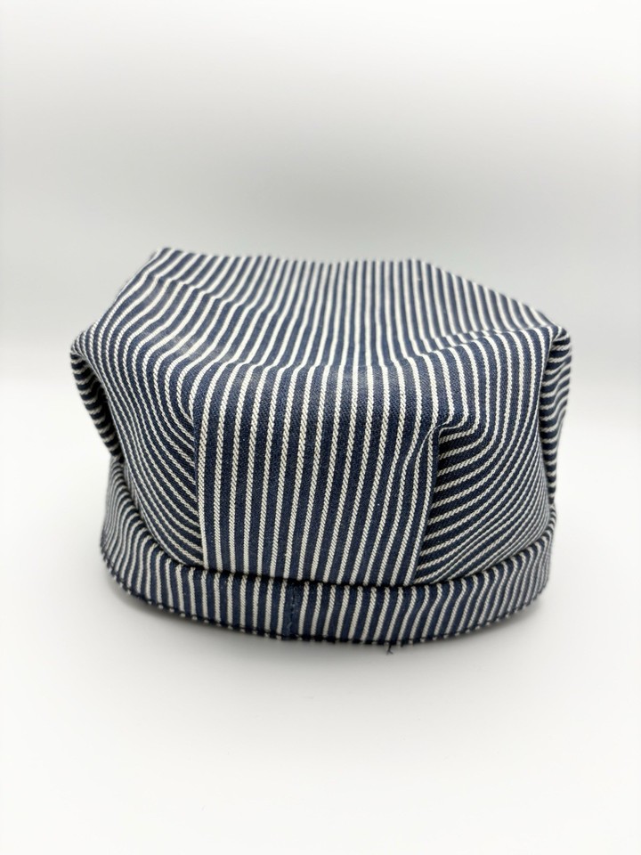 1940s-50s Key Imperial Sanforized Denim Engineer Hat Work Wear Railroad ...