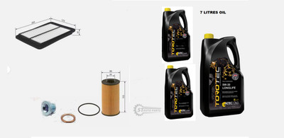FOR NISSAN X-TRAIL 1.6 DCI T32 AIR, OIL, FILTER 7LTR OIL & SUMP PLUG ...