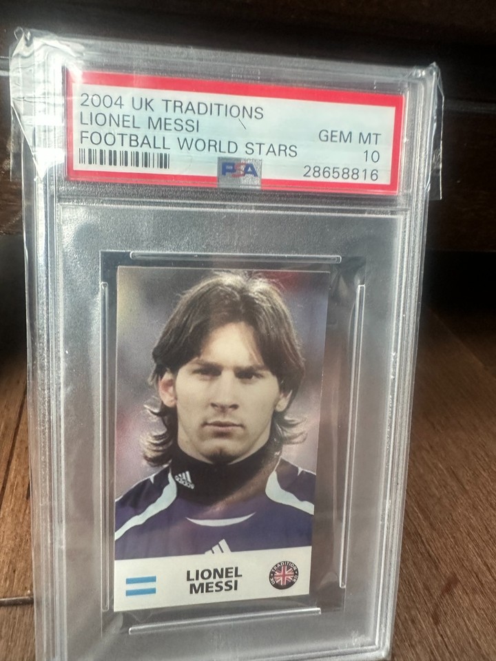 2004 UK Traditions Football World Stars Lionel Messi RC Rookie PSA 10 ...