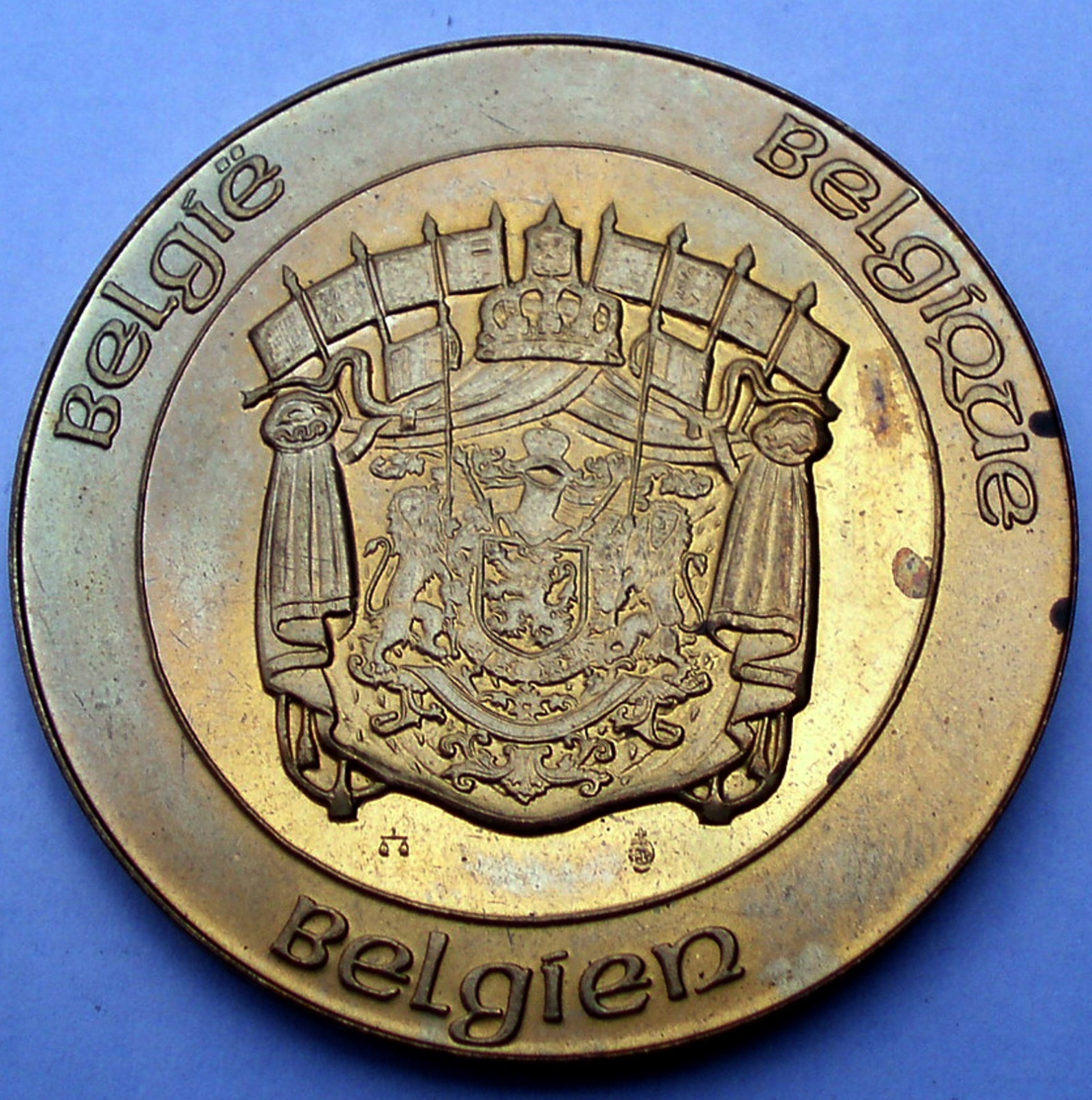 BELGIUM, ALBERTUS II REX BELGARUM 1993 Commemorative Medal 37mm 22g ...