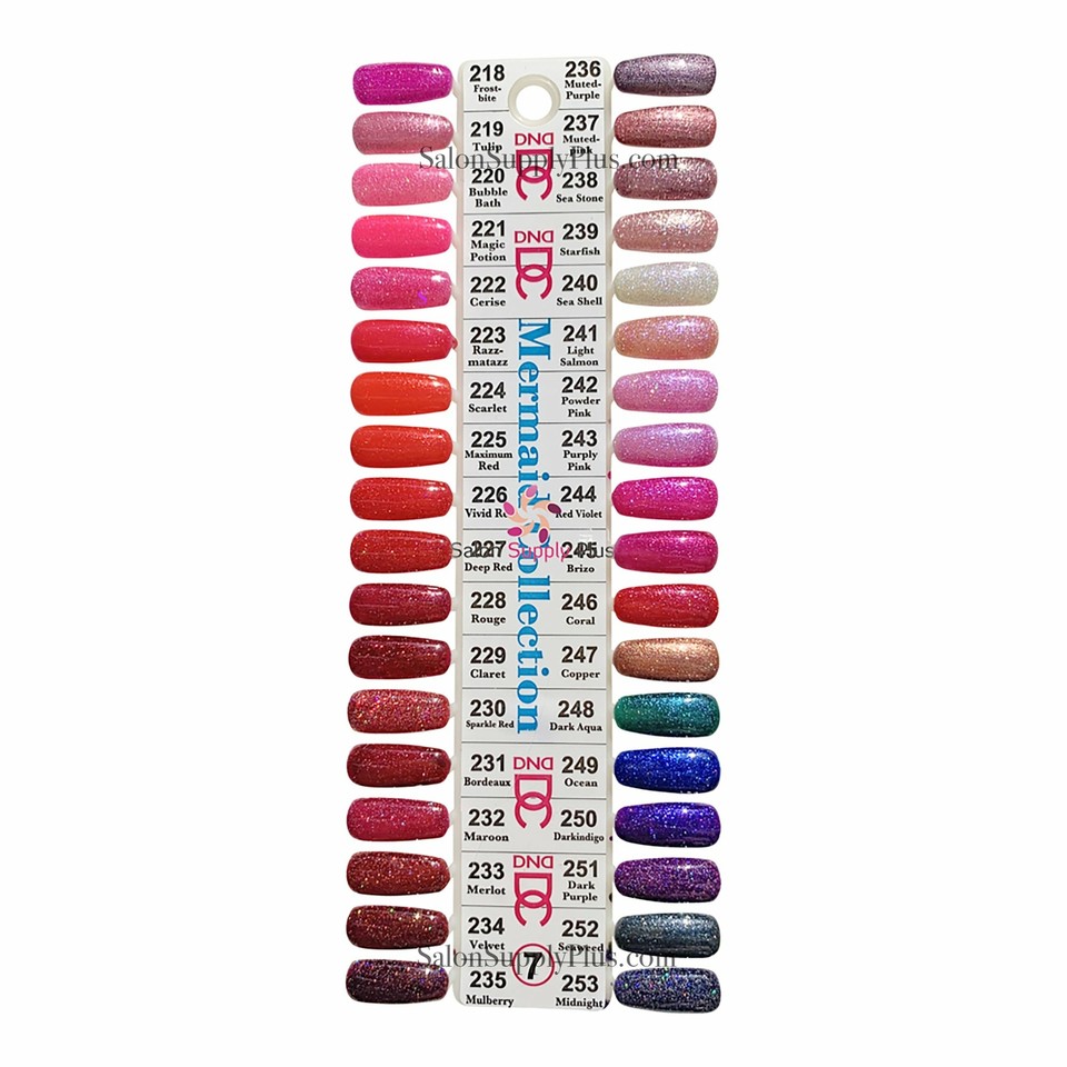 New DND DC Gel Nail Polish - Mermaid Collection - 241 Light Salmon | eBay