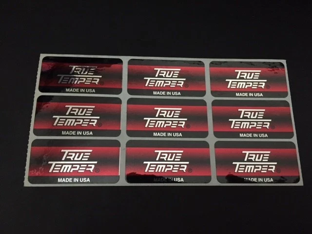 Golf Club Labels Shaft