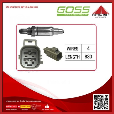 Goss Oxygen Sensor Post-Catalytic For Volvo S60 P2 2.4L B5244S 4D Sedan ...