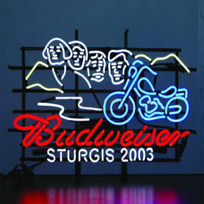BVD Sturgis 2003 32"x24" Real Glass Neon Light Sign Bar Advertising ...