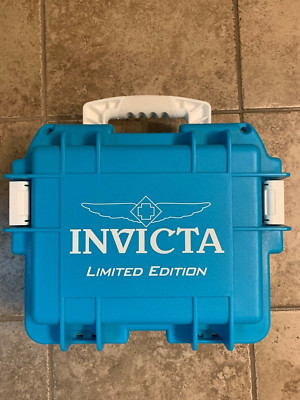Invicta 3 Slot Blue Limited Edition Watch Storage Dive Case | eBay