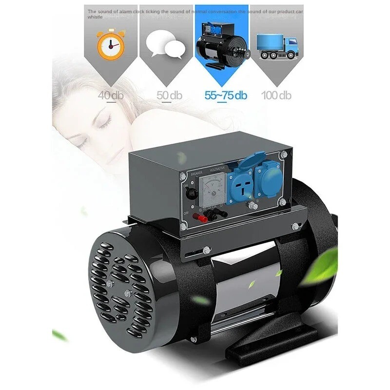 Small Diesel Generator Set Single Phase Gasoline Single Copper ...