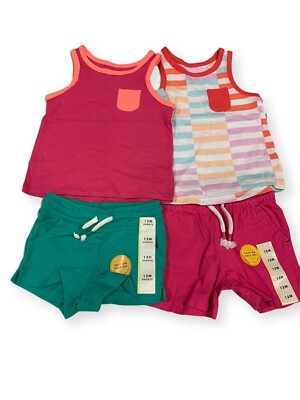 Cat & Jack Girls Summer Bundle 4pc- 12M (NWT) | eBay