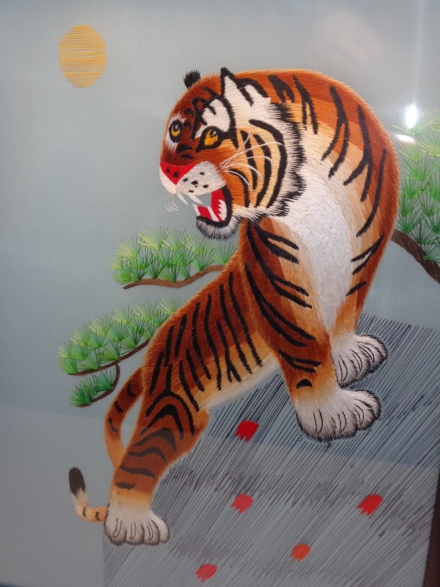 Traditional Korean Art Tiger