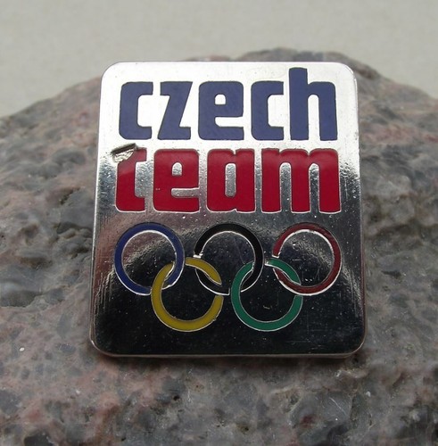 Czech Republic Olympic Team Official Participant Rings Logo Pin Badge ...