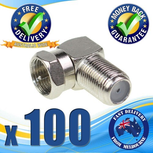 100x F Type Female to F type Male Right Angle TV Antenna Cable ...