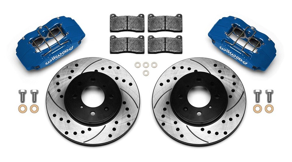 Honda Acura Front Brake Kit Replacement Wilwood Drilled Rotors Blue ...