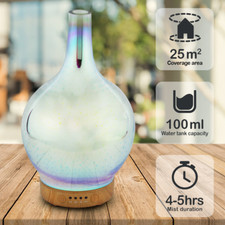 LED+Light+Ultrasonic+Aroma+Diffuser+Essential+Oil+Mist+Humidifier ...