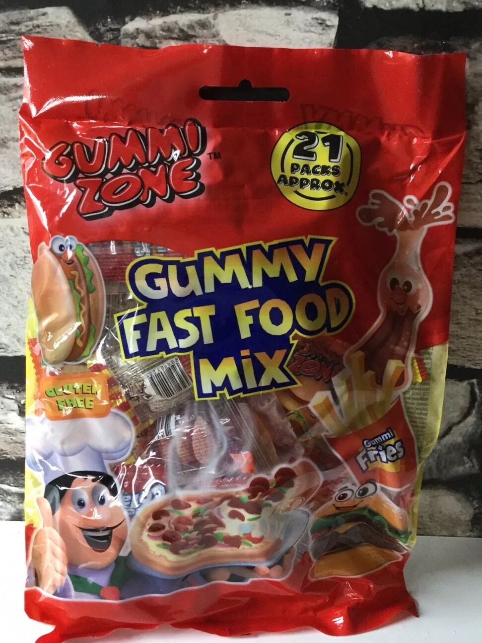 Gummy Zone - Gummy Fast Food Mix - 21 single Packs - Burgers - Pizza’s ...