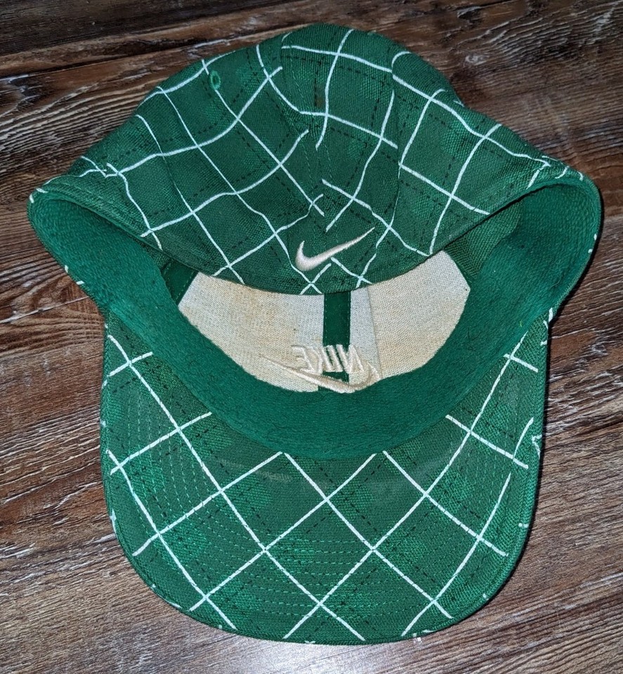 Nike mens green plaid ball cap hat F7BLM | eBay