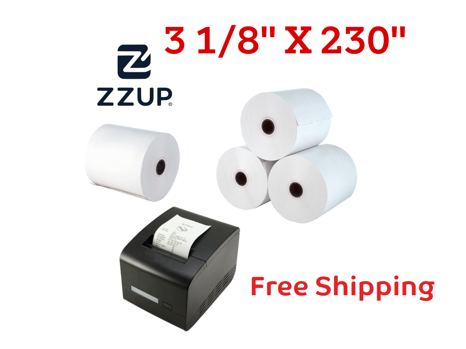 3 1/8 x 230 Thermal Paper Tsp100 Premium quality fits most printers 40 ...
