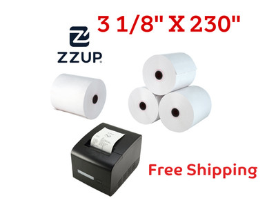 3 1/8 x 230 Thermal Paper Tsp100 Premium quality fits most printers 40 ...