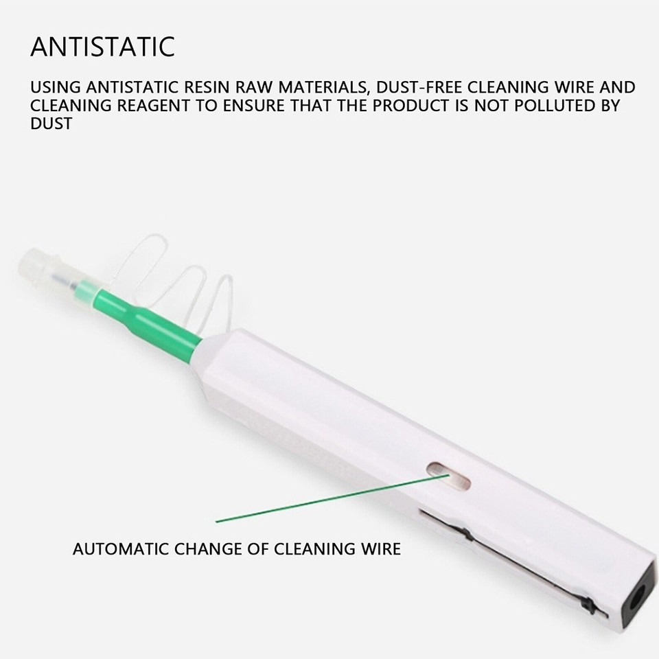 Fiber Cleaner For SC ST FC E2000 2.5mm Antistatic Resin Cleaning Pen ...