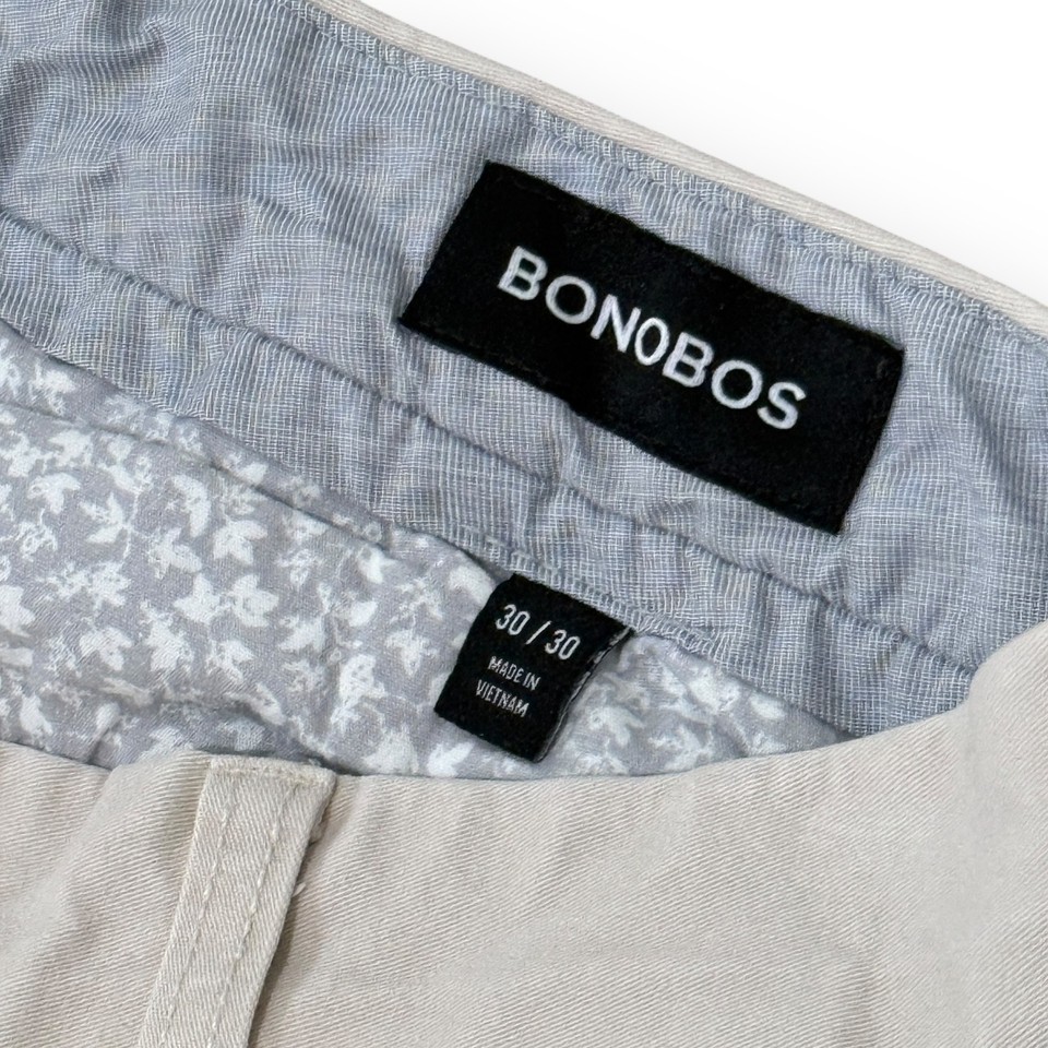 Bonobos Pants 30x30 (30x27) Mens Slim Fit Straight Leg Stretch Beige ...