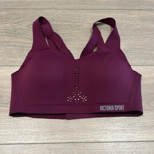 VICTORIAS SPORT Maroon Angel Max Sports Racerback Maximum Support Bra ...