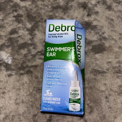 Debrox SWIMMERS EAR 1oz Ear Drying Drops ~ Kids & Adults NIB 01/2029 | eBay