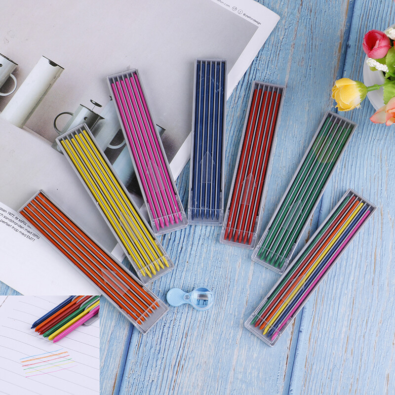 Pencil Core Colored Automatic Drawing 2mm Core Mechanical Pencil Lead ...