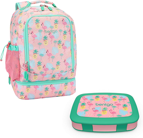 2-In-1 Backpack & Insulated Lunch Bag Set with Kids Prints Lunch Box ...
