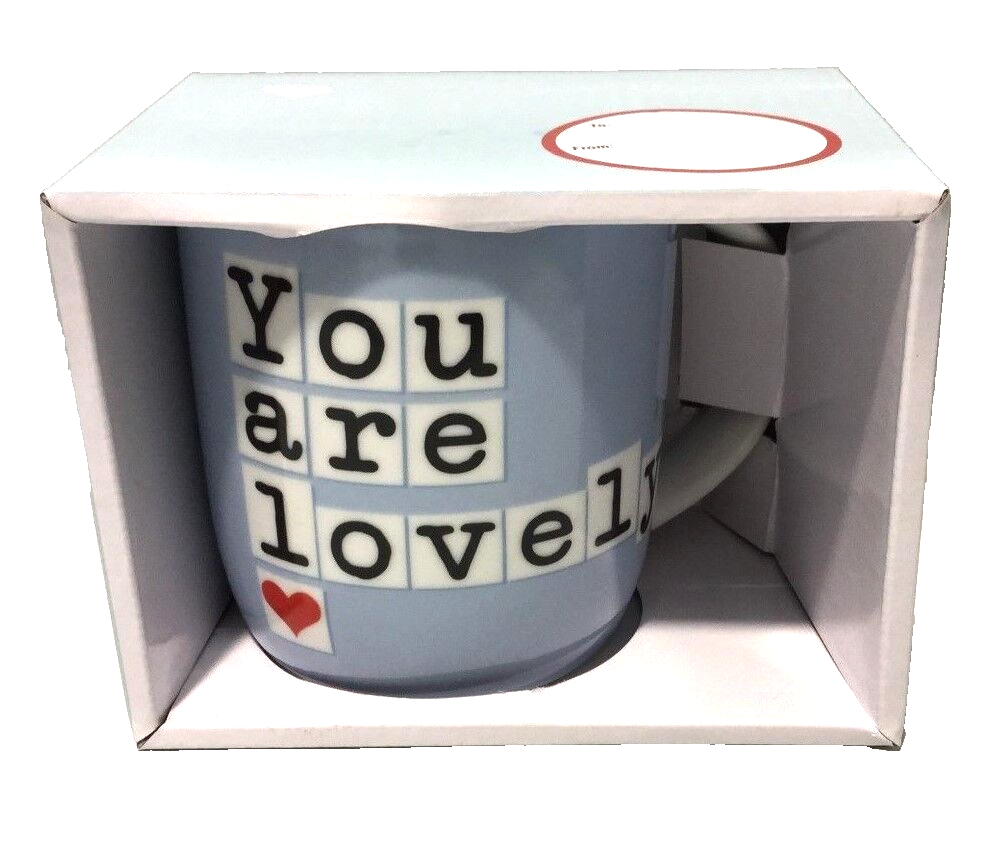 GENERIC " YOU ARE LOVELY " HANDLED COFFEE CUP MUG 370ML | eBay