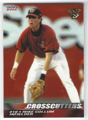 2002 Williamsport Crosscutters (Class A-Pittsburgh Pirates) Mike Collum ...