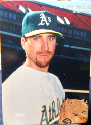 1996 Mother's Cookies Baseball Card of Doug Johns (A's) #8 (NM) Free ...
