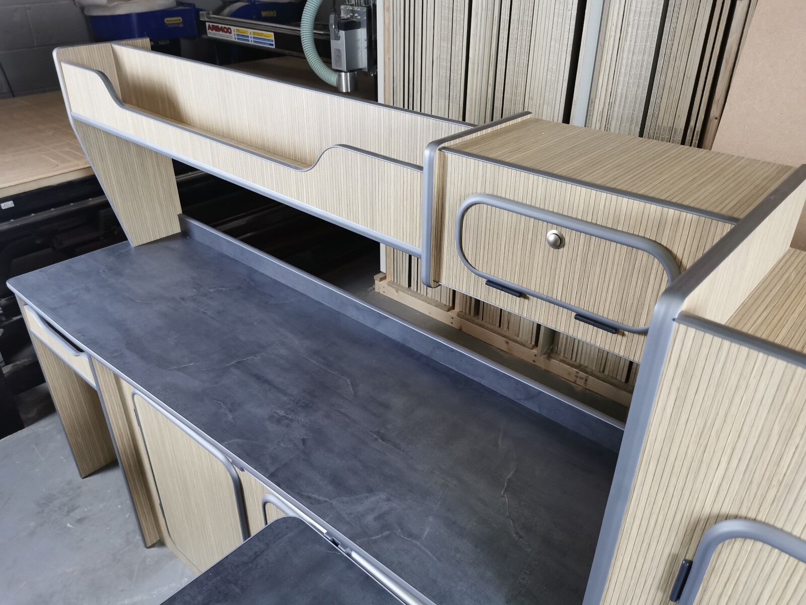 LWB VW Transporter T4 T5 T6 Lightweight Camper Kitchen Cabinets ...