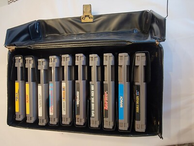 Vintage Nintendo NES Cartridge Case With 10 Games | eBay