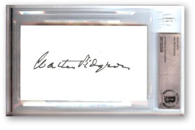 Walter Pidgeon Signed Autographed Index Card Mrs. Miniver Madame Curie ...