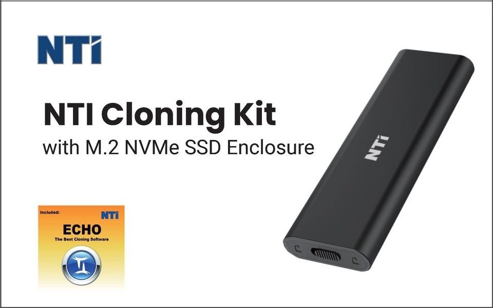 NTI Cloning Kit | M.2 NVMe SSD Enclosure Case Included | Software ...