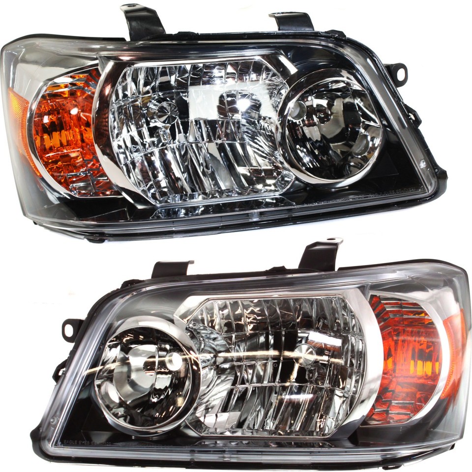 For 2004-2006 Toyota Highlander Pair Clear Headlights Head Lamps Left ...