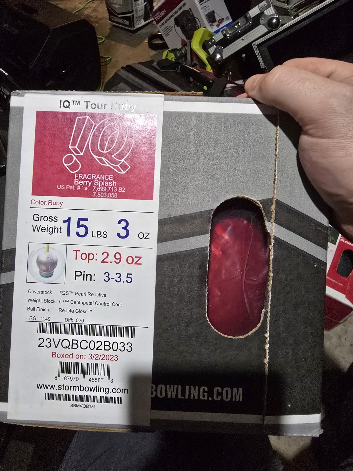 Storm IQ Tour Ruby Bowling Ball 15lb | eBay