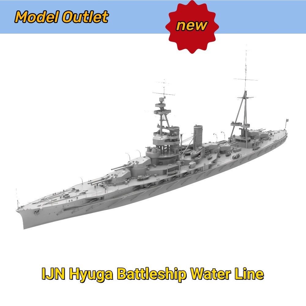 PreSale 1/700 IJN Hyuga Battleship Model Kit Water Line | eBay